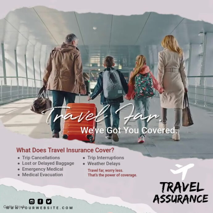 Copy of Grey Professional Travel Insurance Instagram Post | PosterMyWall