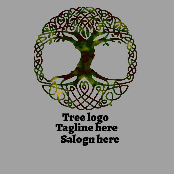 Grey Professional Tree Logo Logo Template | PosterMyWall