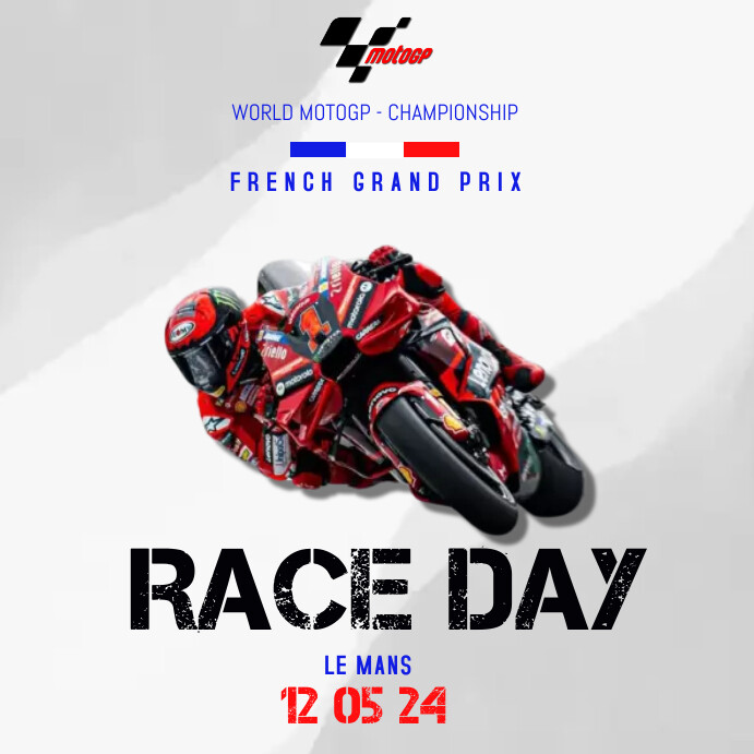 Grey Red Motogp Template | PosterMyWall