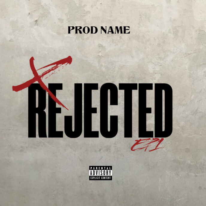 Copy of Grey Rejected Album Cover | PosterMyWall