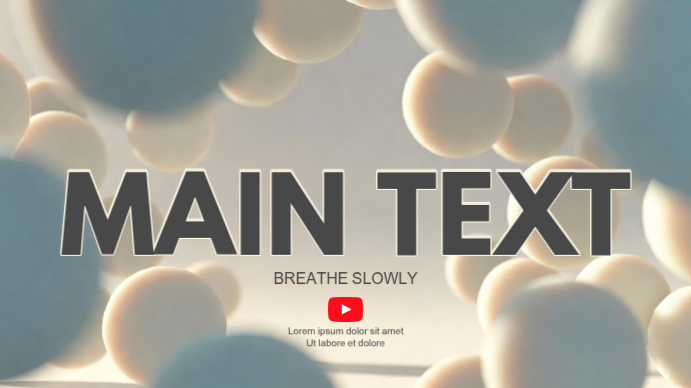 Grey Relaxation and Mindfulness YouTube Thumbnail Template | PosterMyWall