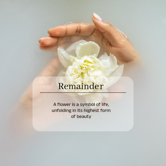 Grey Remainder Instagram Post Template | PosterMyWall