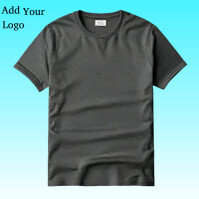 Black round neck t-shirt template | PosterMyWall