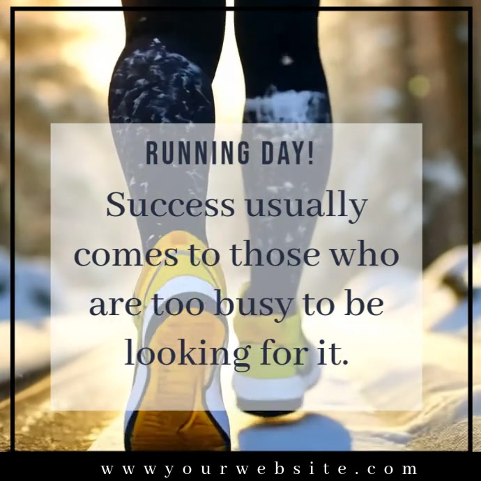 Grey Run Instagram Post Template | PosterMyWall