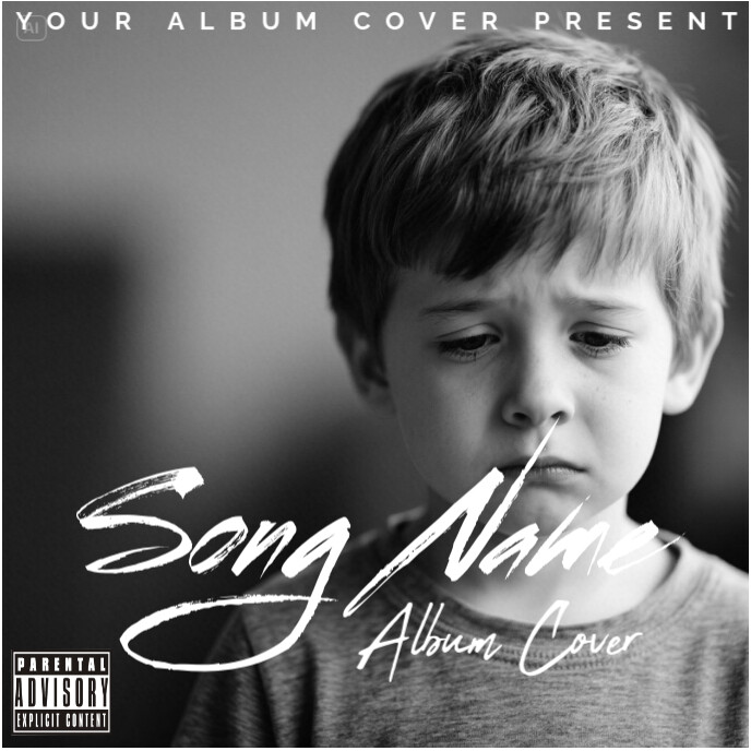 Grey Sad Album Album Cover Template | PosterMyWall