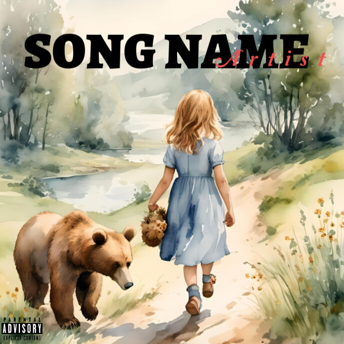 Grey Sad Album Cover Template | PosterMyWall