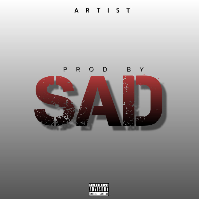 Grey Sad Album Cover Template | PosterMyWall