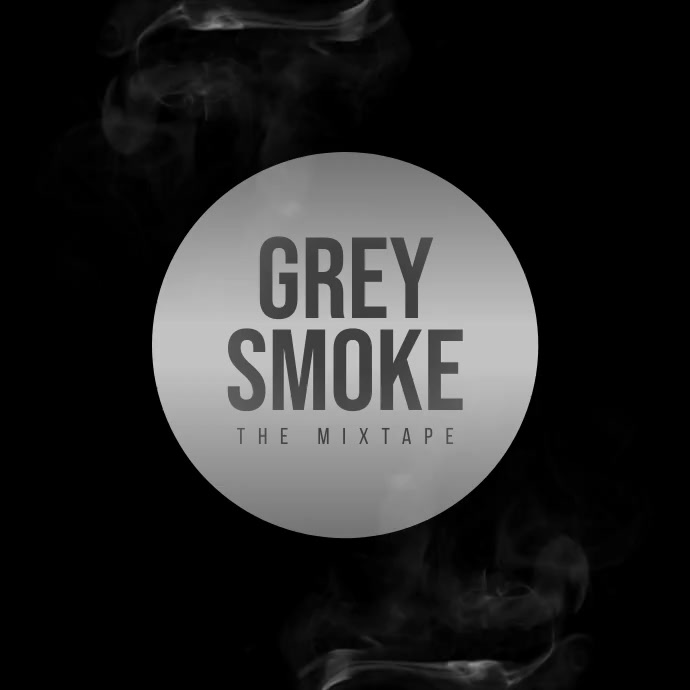 Grey Smoke Video Album Mixtape Insta Cover Template | PosterMyWall