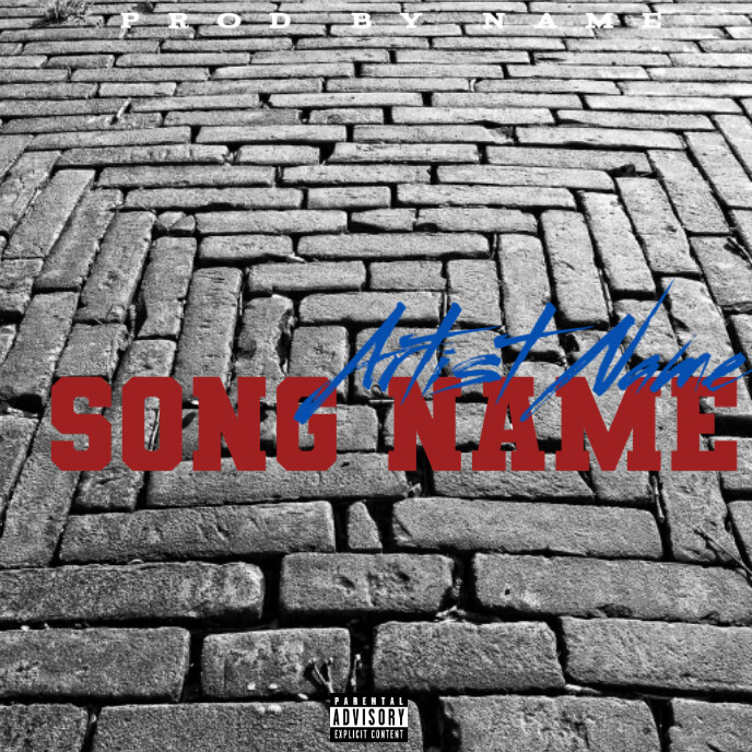 Modèle Grey Song Album Cover | PosterMyWall