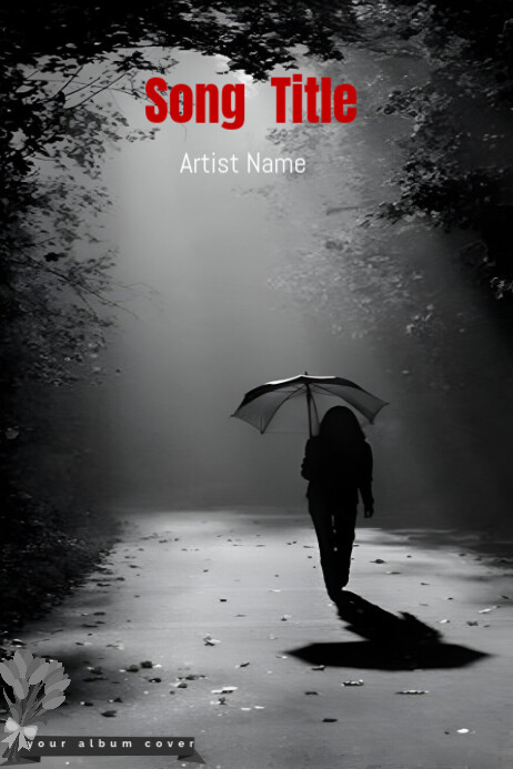Grey Song Title Poster Template | PosterMyWall