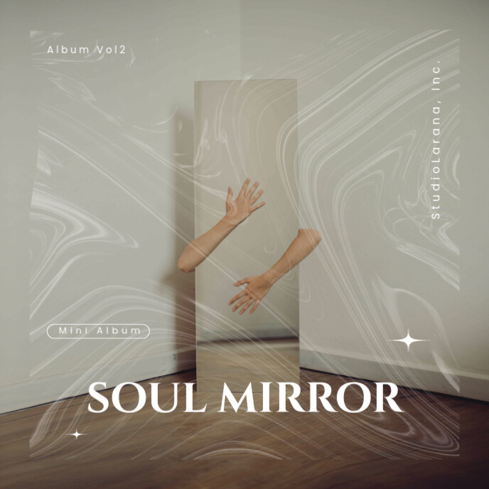 Plantilla de Grey Soul Mirror Album Cover | PosterMyWall