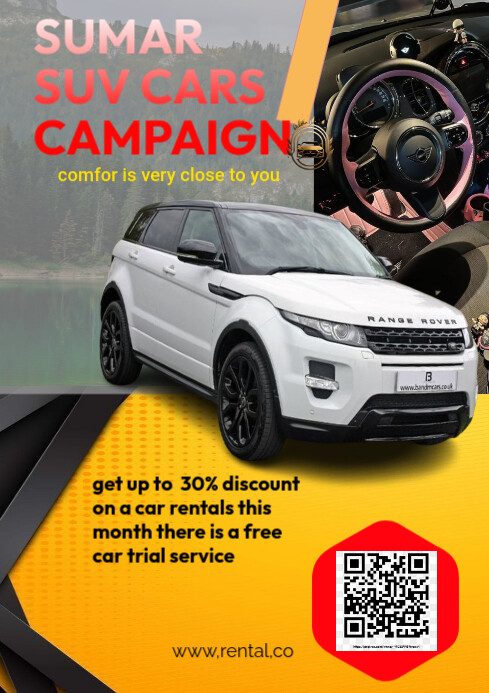 Copy of Grey Sumar Suv Car Campaign A4 | PosterMyWall