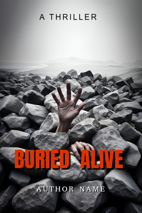 Grey Thriller Book Promotion Poster Template | PosterMyWall