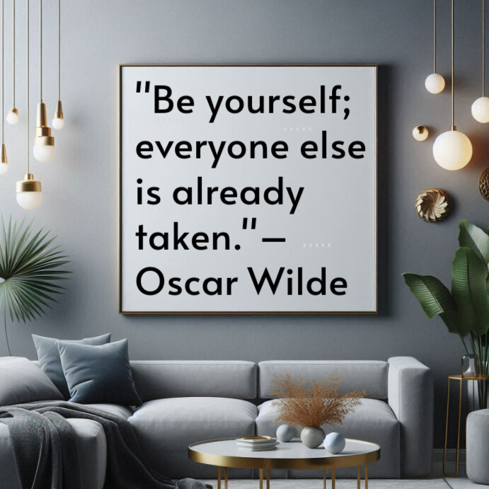 Copy of Grey Typographic Authenticity And Individuality Quote Instagram ...