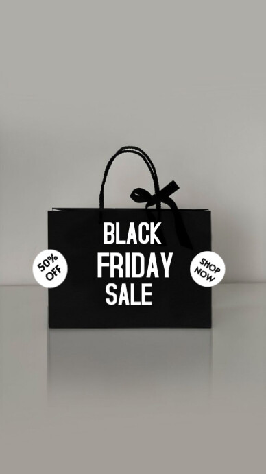 Copy of Grey Typographic Black Friday Special Sale Offer Template ...