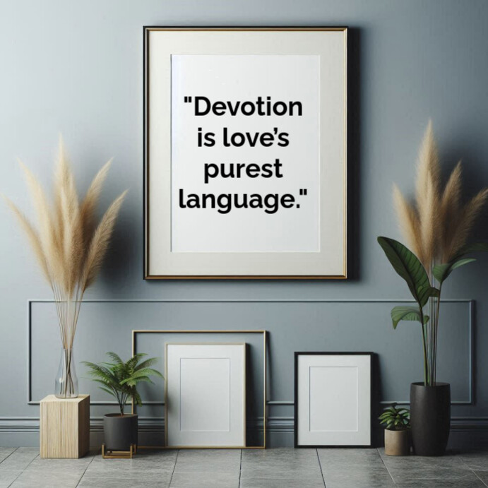 Copy of Grey Typographic Devotion Motivation Square (1:1) | PosterMyWall