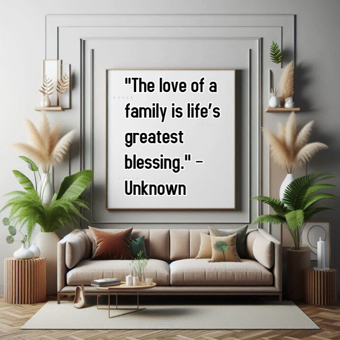 Grey Typographic Family And Togetherness Quote Instagram Post Template ...