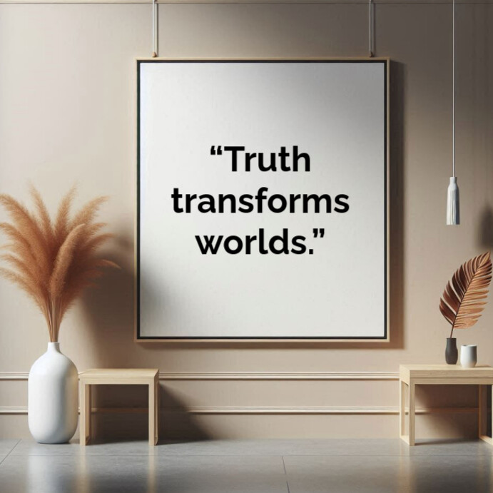 Copy of Grey Typographic Inspirational Honesty Quotes Square (1:1 ...