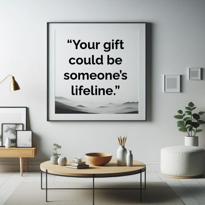 Copy of Grey Typographic Inspirational Selflessness Quotes Square (1:1 ...