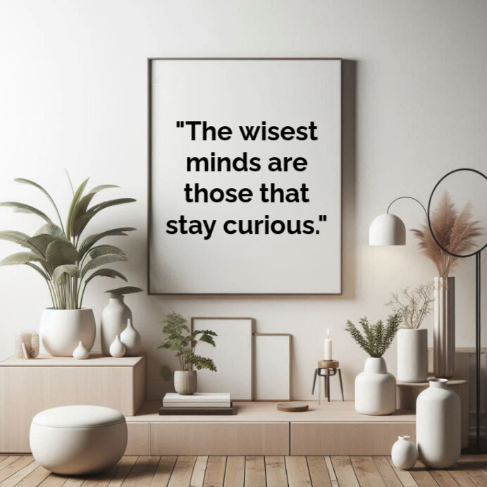 Grey Typographic Motivational Quotes Square (1:1) Template | PosterMyWall