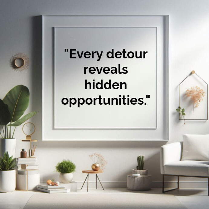 Grey Typographic Motivational Quotes Square (1:1) Modelo | PosterMyWall