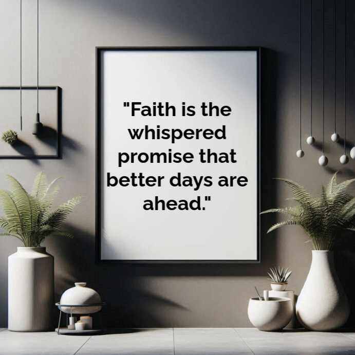 Copy of Grey Typographic Motivational Quotes Square (1:1) | PosterMyWall