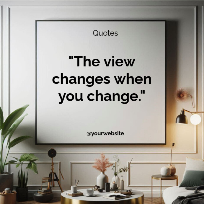 Grey Typographic Motivational Quotes Square (1:1) Template | PosterMyWall