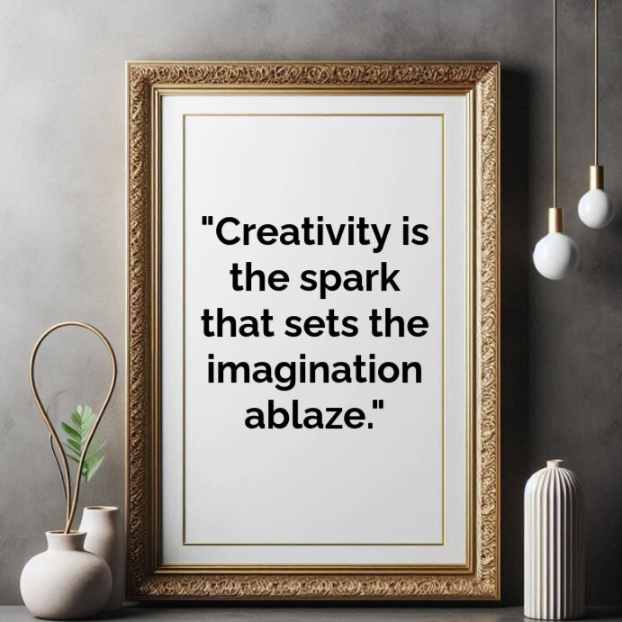 Grey Typographic Motivational Quotes Square (1:1) Template | PosterMyWall