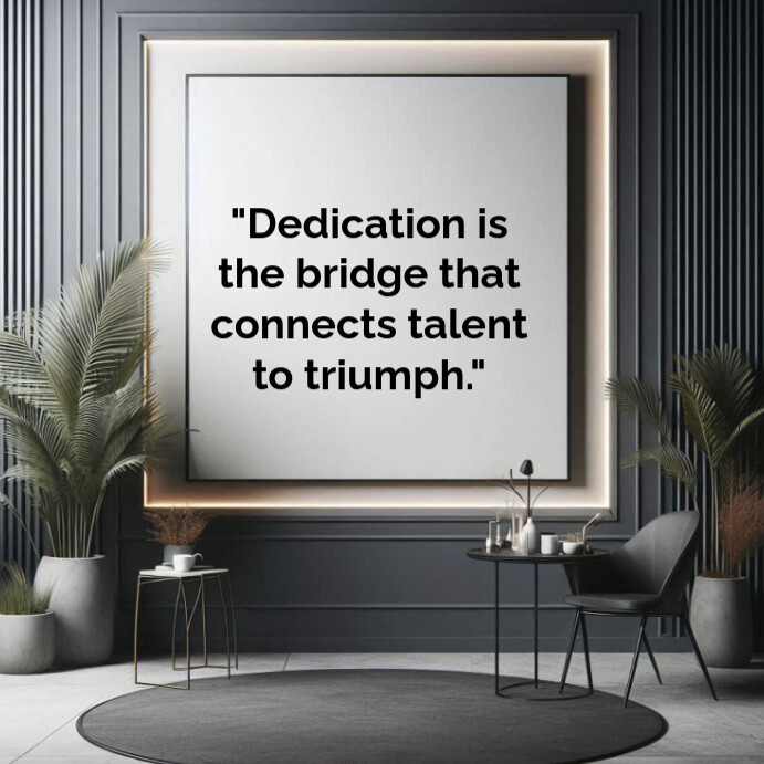 Grey Typographic Motivational Quotes Square (1:1) Template | PosterMyWall