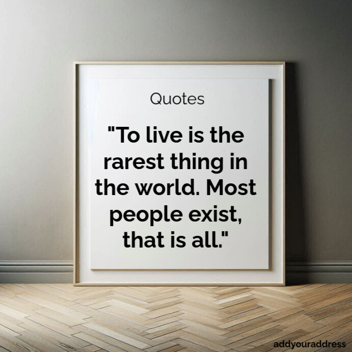 Grey Typographic Motivational Quotes Square (1:1) Template | PosterMyWall