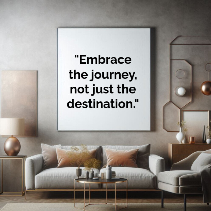 Modèle Grey Typographic Motivational Quotes Square (1:1) | PosterMyWall