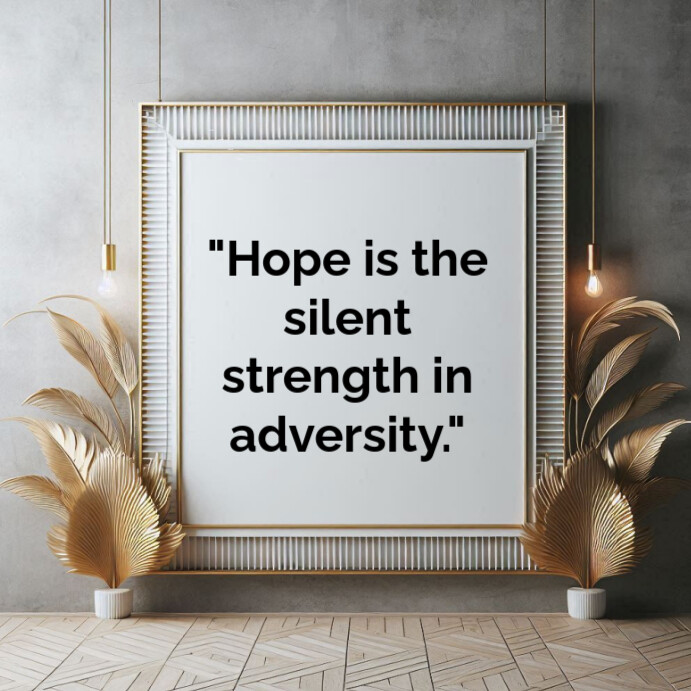 Grey Typographic Motivational Quotes Square (1:1) Template | PosterMyWall