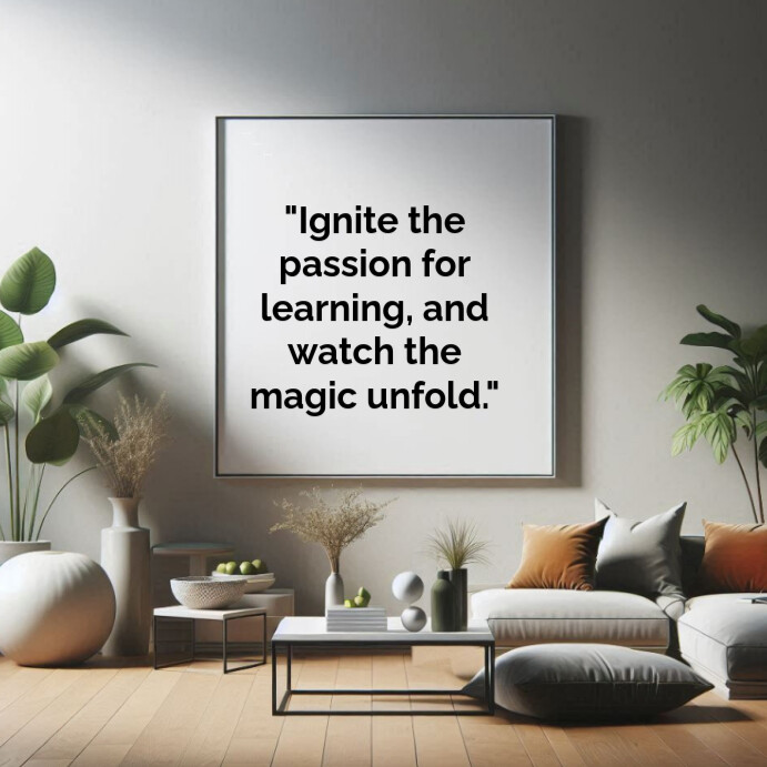 Grey Typographic Motivational Quotes Square (1:1) Template | PosterMyWall