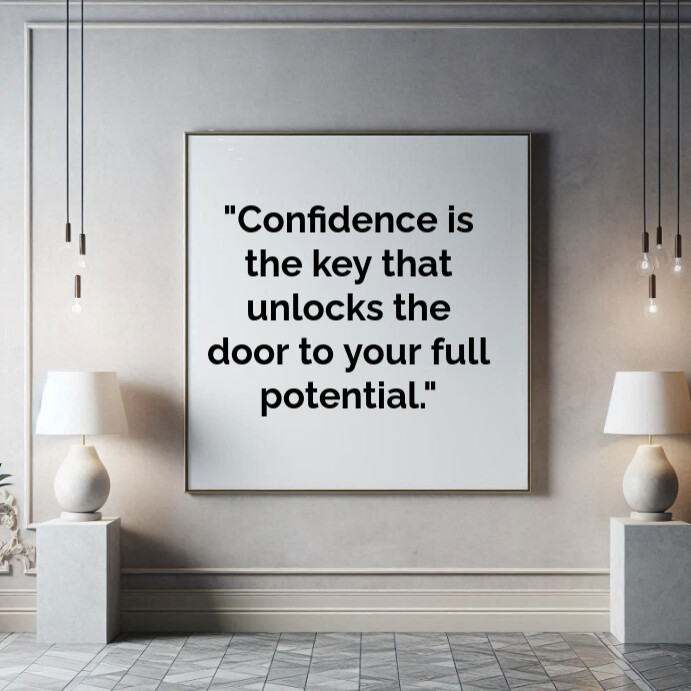 Copy of Grey Typographic Motivational Quotes Square (1:1) | PosterMyWall