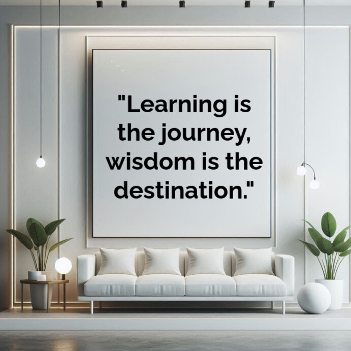 Plantilla de Grey Typographic Motivational Quotes Square (1:1 ...