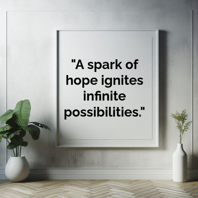 Grey Typographic Motivational Quotes Square (1:1) Template | PosterMyWall