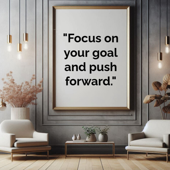 Copy of Grey Typographic Motivational Quotes Square (1:1) | PosterMyWall