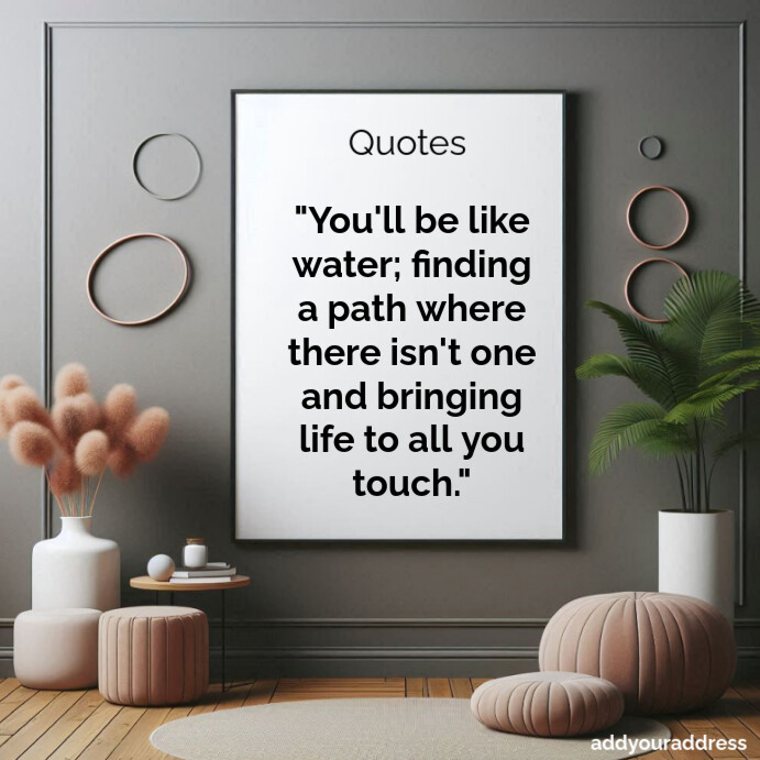 Grey Typographic Motivational Quotes Square (1:1) Template | PosterMyWall