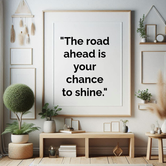 Grey Typographic Motivational Quotes Square (1:1) Template | PosterMyWall