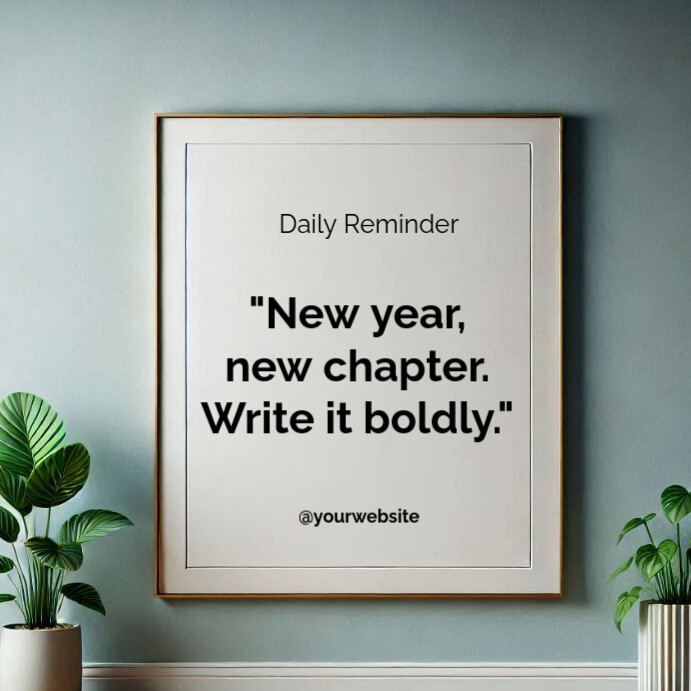 Grey Typographic Motivational Quotes Square (1:1) Template | PosterMyWall