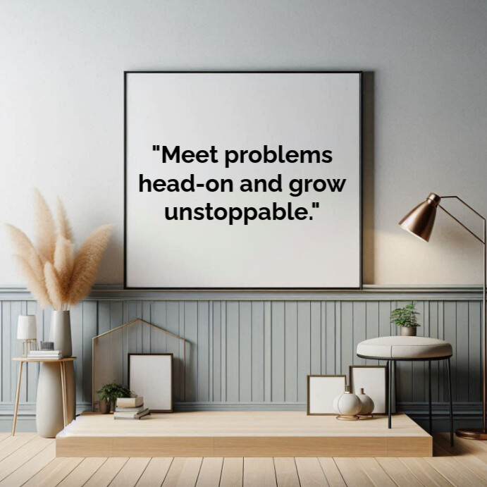 Grey Typographic Motivational Quotes Square (1:1) Template | PosterMyWall