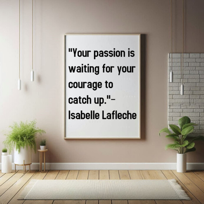 Grey Typographic Passion And Enthusiasm Quote Instagram Post Template ...