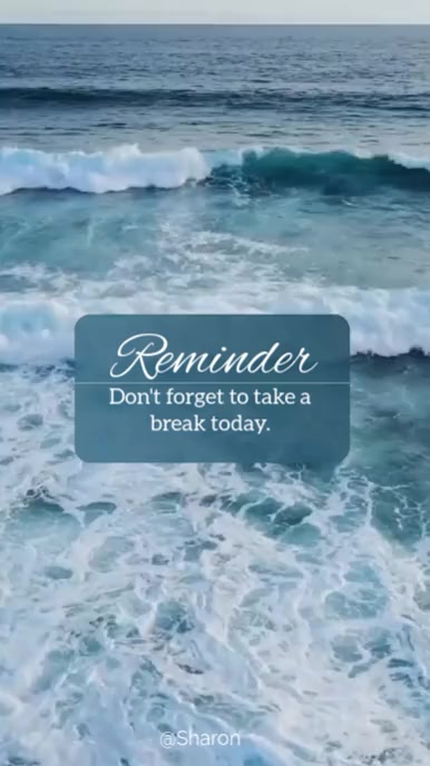 Grey Typographic Reminder Instagram Reel Template | PosterMyWall