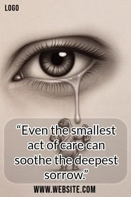 Grey Typographic Soothe The Deepest Sorrow: Inspirational Quote Video ...