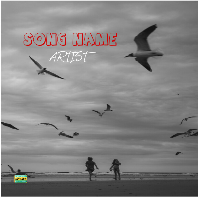 Grey Typography Color Palette Album Cover Template | PosterMyWall