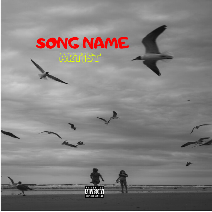 Grey Typography Color Palette Album Cover Template | PosterMyWall