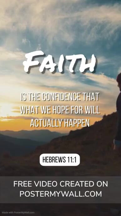 Grey Typography Faith Instagram Story Template | PosterMyWall