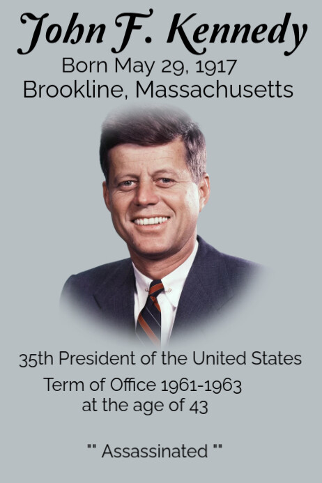 Copy of Grey Usa President History Poster | PosterMyWall