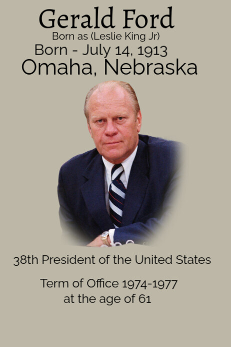 Grey Usa President History Poster Template | PosterMyWall