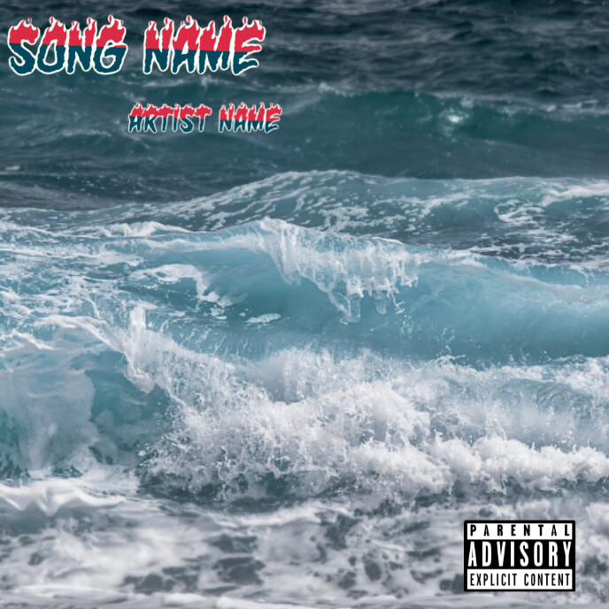 Modèle Grey Water Album Cover | PosterMyWall